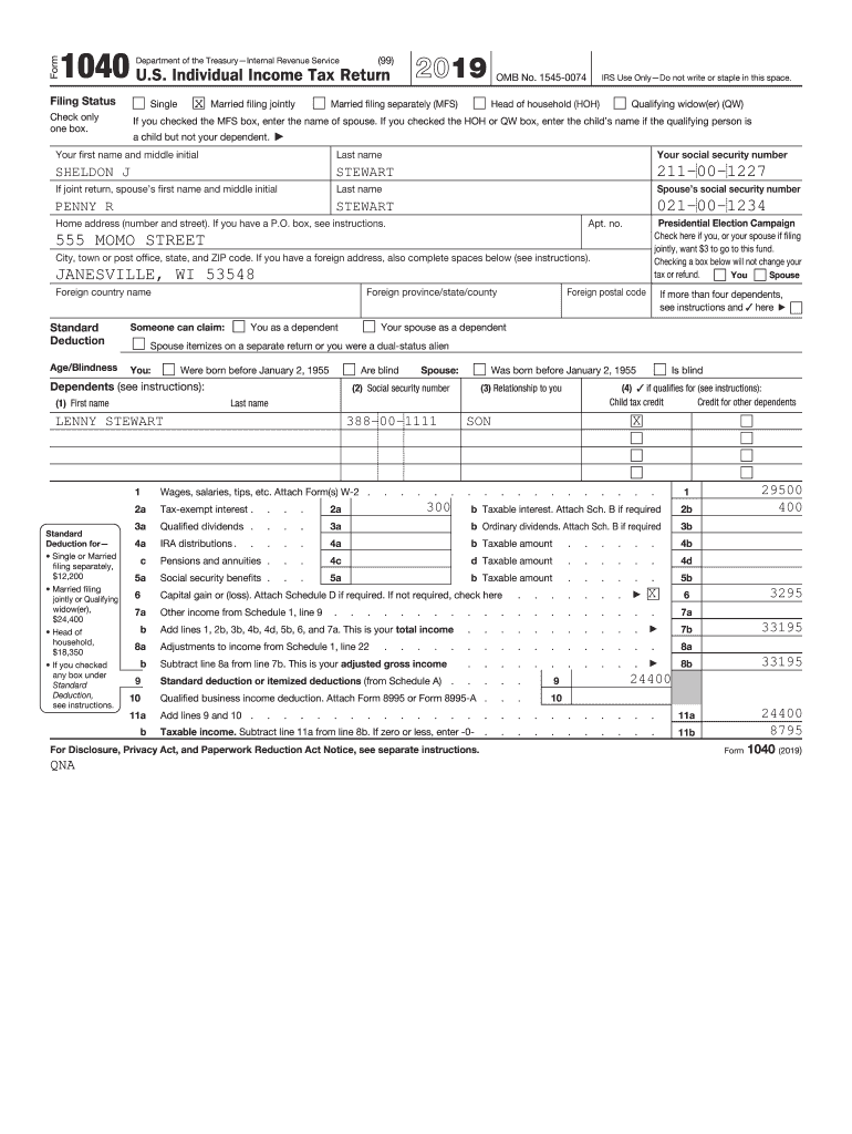 F1040 - Fill Online, Printable, Fillable, Blank | pdfFiller