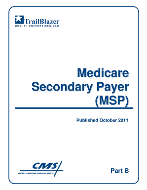 Fillable Online Medicare Secondary Payer (MSP) Manual - CMS Fax Email ...