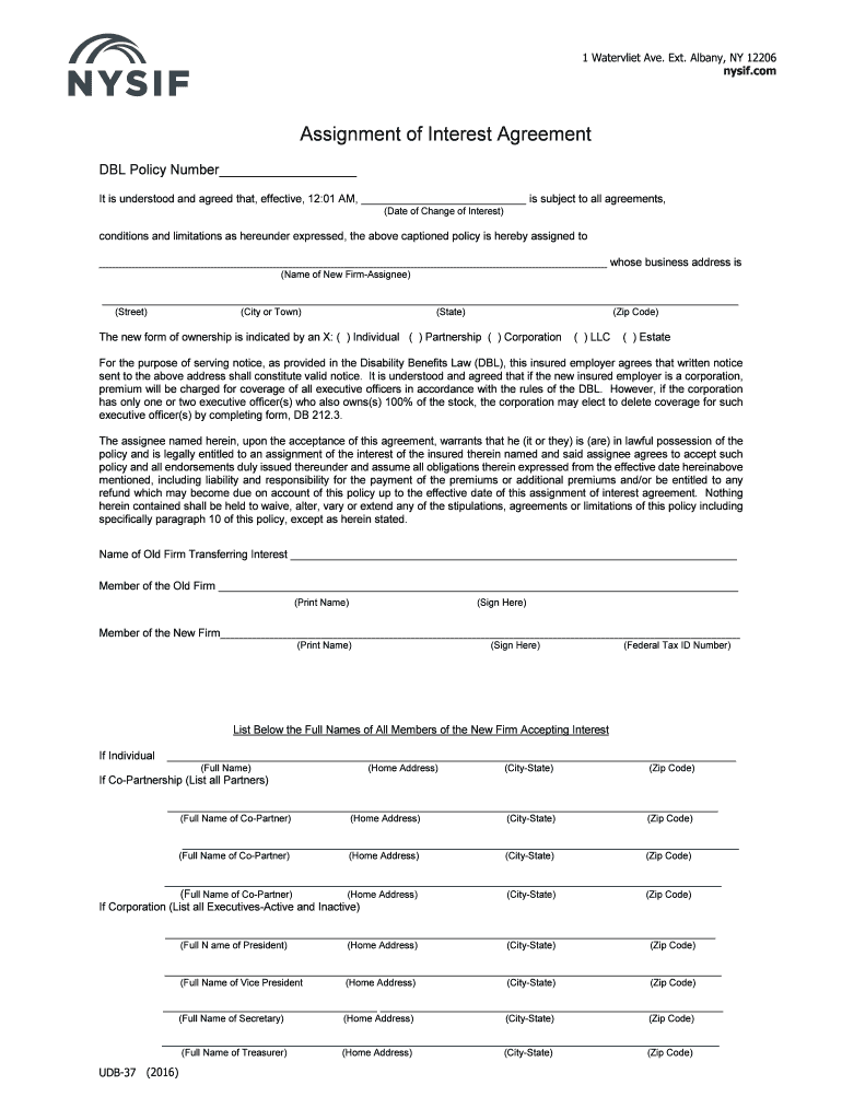 Fillable Online APPLICATION FOR NEW YORK STATE DISABILITY ... - nysif ...