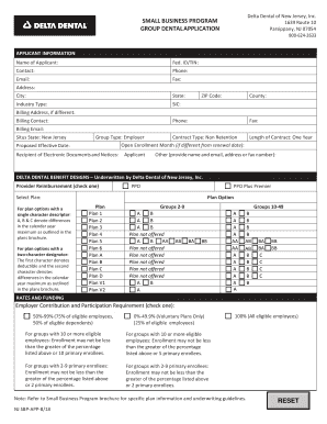 Fillable Online Delta Dental of New Jersey, Inc. Coordination of ...