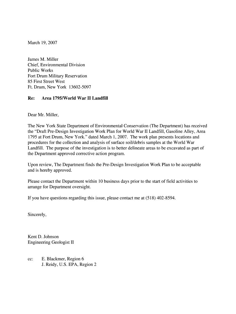 Fillable Online Environmental Division :: Fort Drum - US Army Garrisons ...