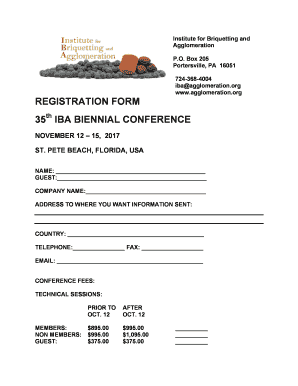 Fillable Online REGISTRATION FORM FOR IBA 35 FINAL.docx Fax Email Print ...