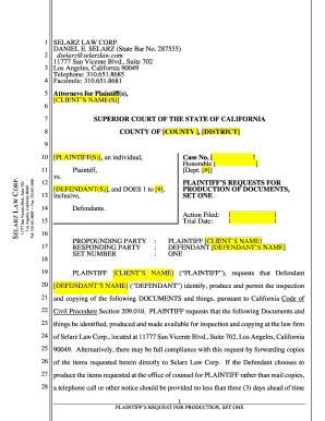 Fillable Online Joint and Objected to Jury Instructions Sample - Selarz ...