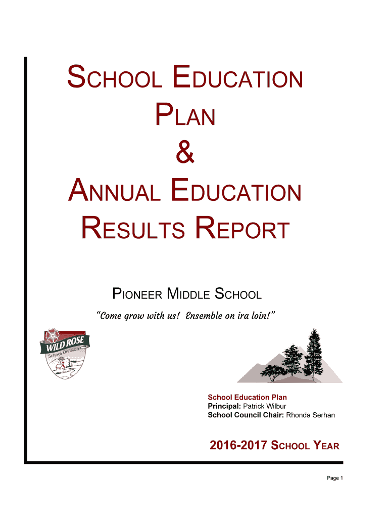 Fillable Online School Education Plan Template Fax Email Print - pdfFiller
