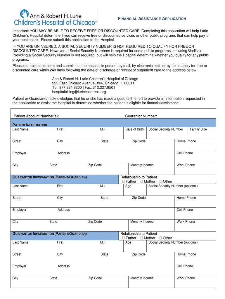 Fillable Online Get the Patient Account Number(s): Guarantor ... - PDFfiller Fax Email Print