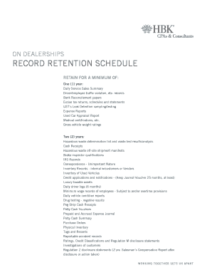 Fillable Online Records Retention and Disposition Schedule CO-2, for ...
