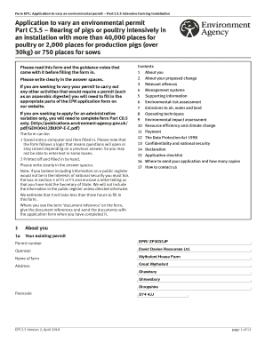 Fillable Online appropriate parts of the EPR application form on Fax ...
