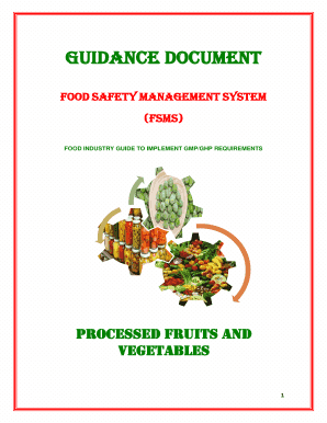 Fillable Online FSMS Guidance document for Fruits and Vegetables ...