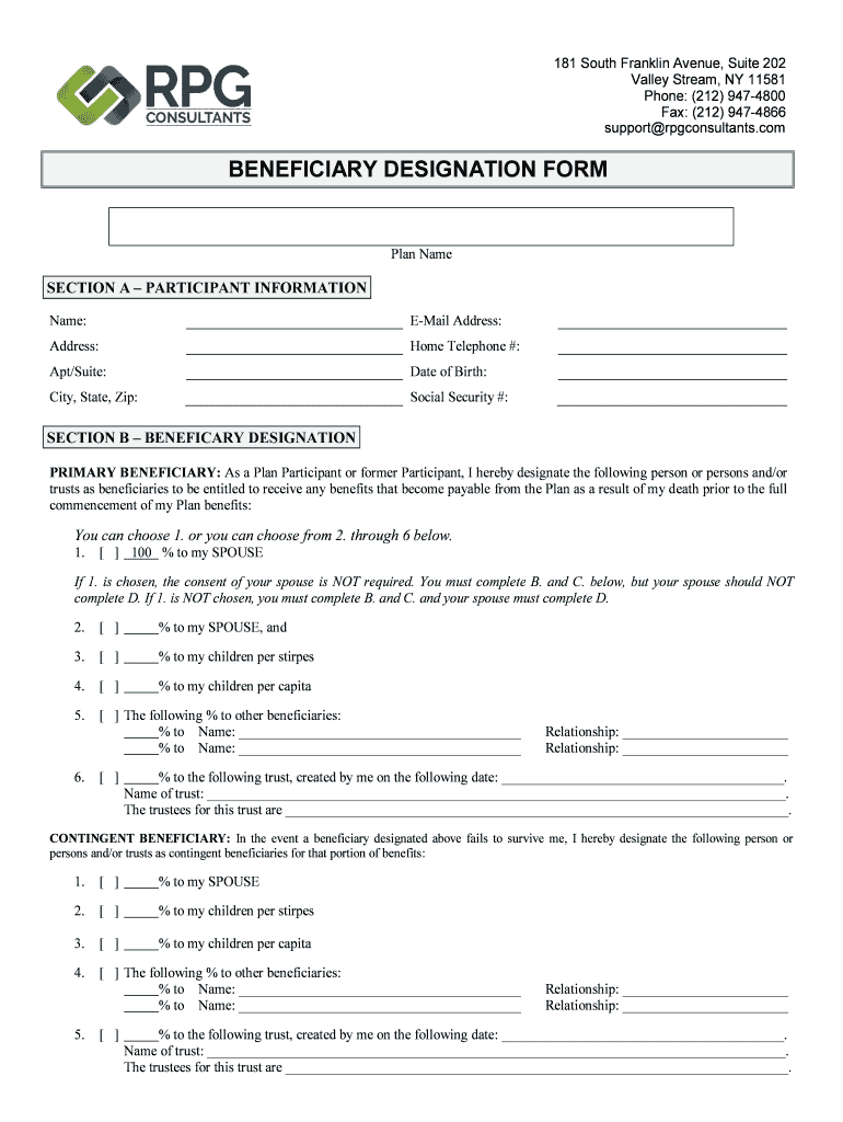 Fillable Online Fillable Online Payroll deferral election form - RPG ...