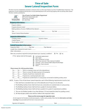 Fillable Online CopypfEDITS - Sewer Inspection Forms.pdf Fax Email ...