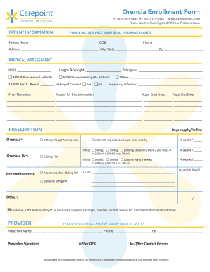Fillable Online Enrollment Form Fax Email Print - pdfFiller