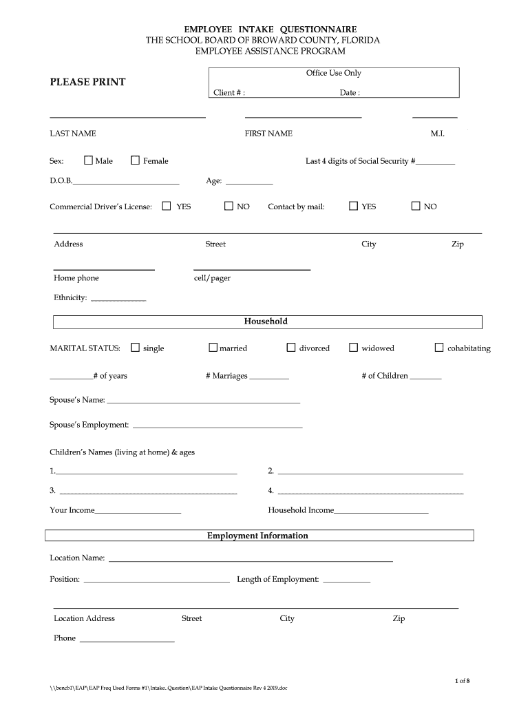 Fillable Online application for employment - Seventeenth Judicial ...