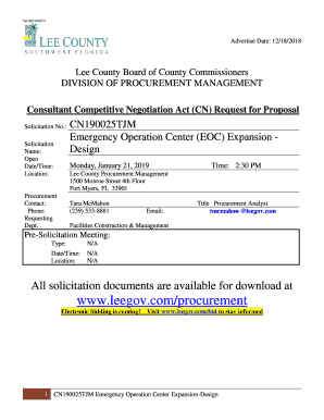 Fillable Online Emergency Operation Center (EOC) Expansion Design Fax ...