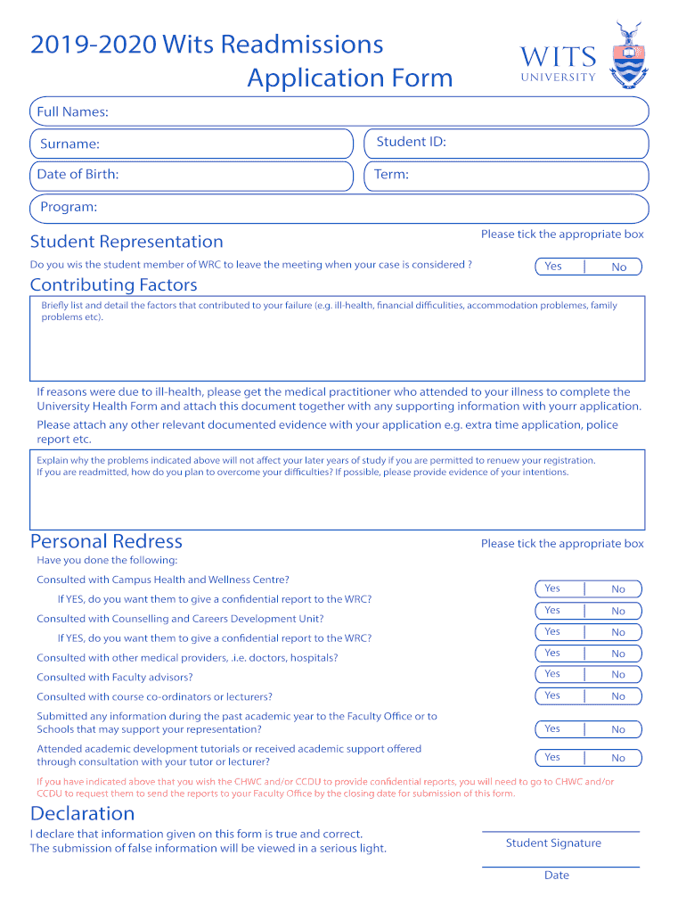 Fillable Online wrc wits Fax Email Print - pdfFiller