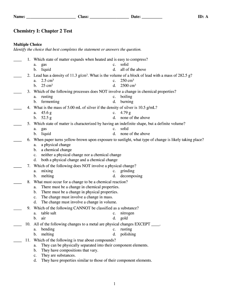 Fillable Online schoolwires henry k12 ga chapter 3 biology test Fax ...