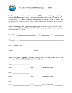 Fillable Online KSEA Scholarship Form.docx Fax Email Print - pdfFiller