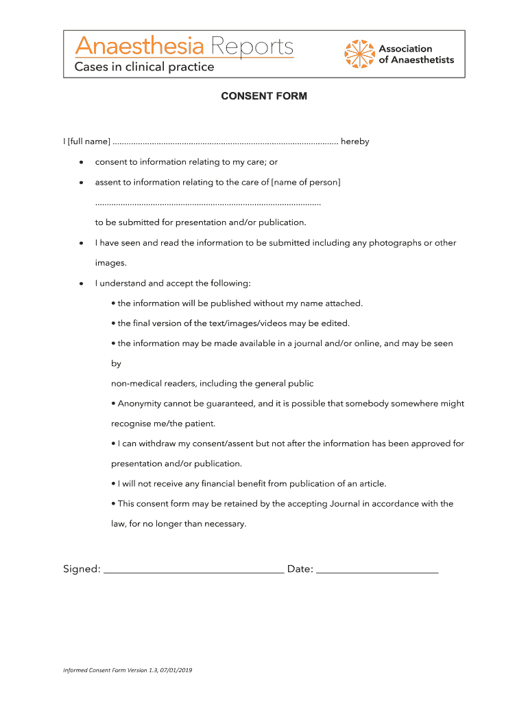 Fillable Online CONSENT FORM I, , am hereby giving my permission for ...