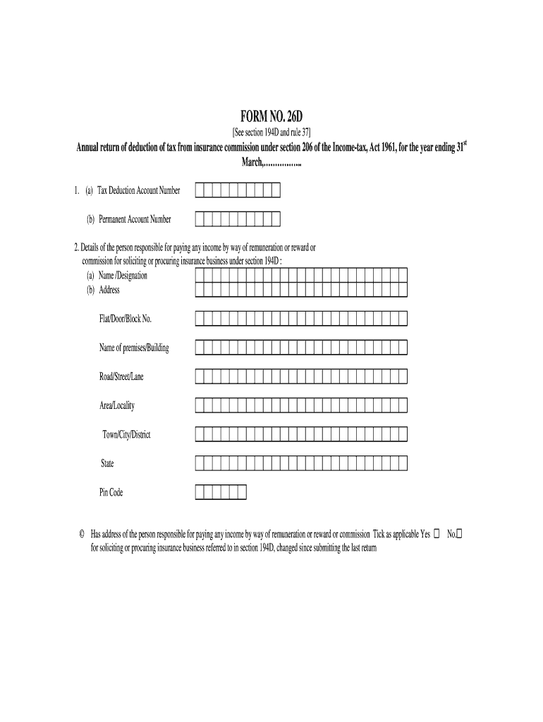 Fillable Online form 26d Fax Email Print - pdfFiller