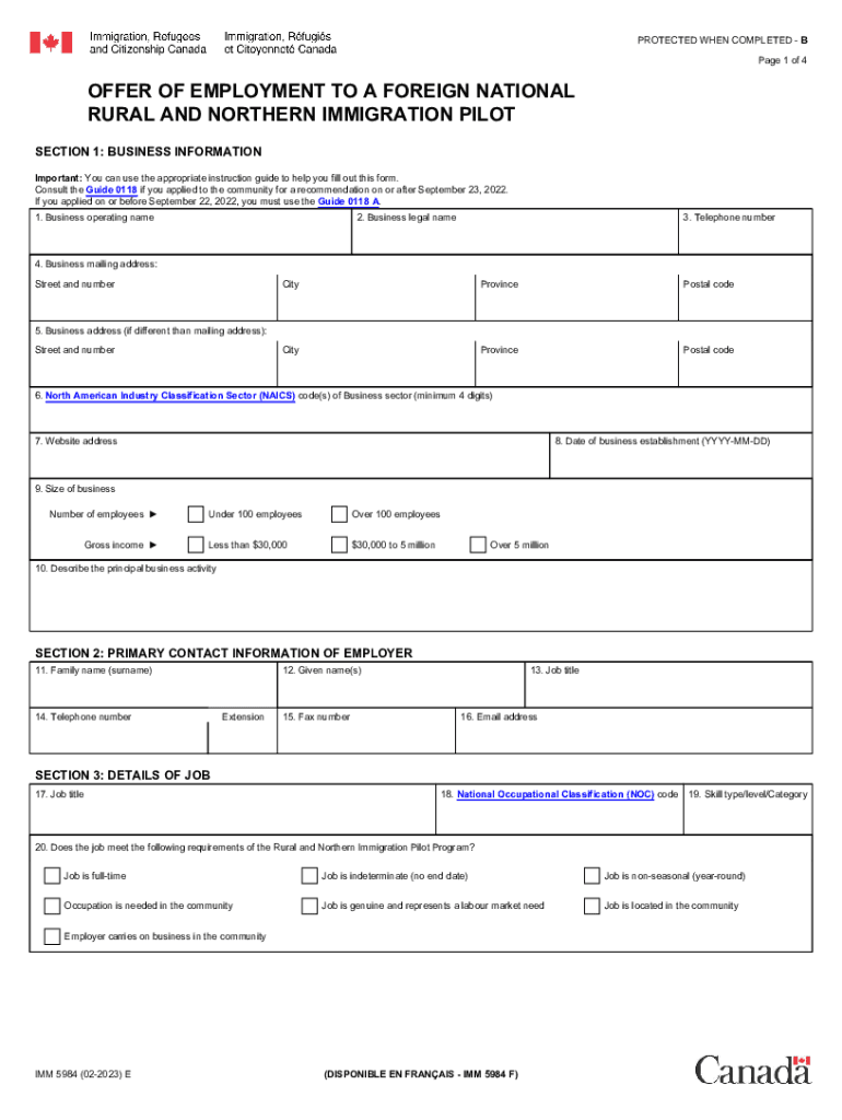 Imm 5984 download: Fill out & sign online | DocHub