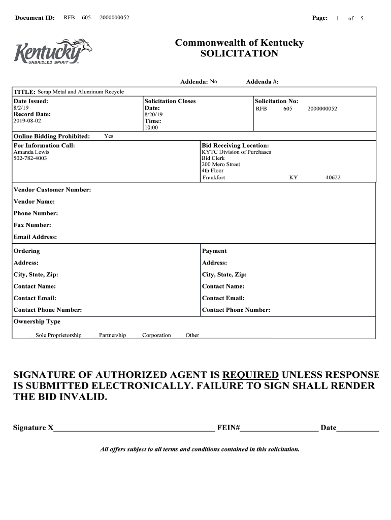 Fillable Online TITLE: Scrap Metal and Aluminum Recycle Fax Email Print ...