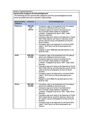 Fillable Online Annex 3- Sponsorship Form.docx Fax Email Print - pdfFiller