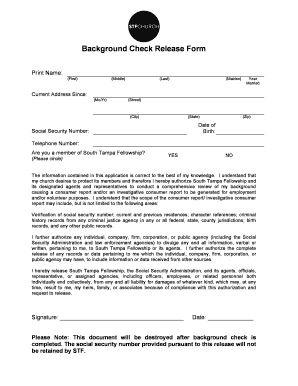 Fillable Online Basic Background Check Release Form.doc Fax Email Print ...