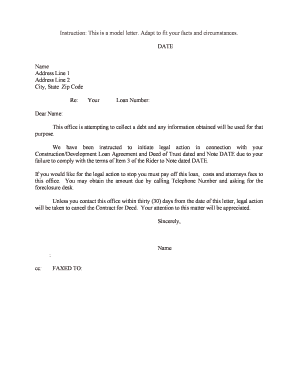 Debt Validation Letter Template - Fill Online, Printable, Fillable ...