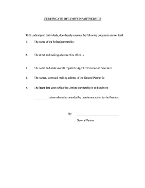 Partnership - Fill and Sign Printable Template Online