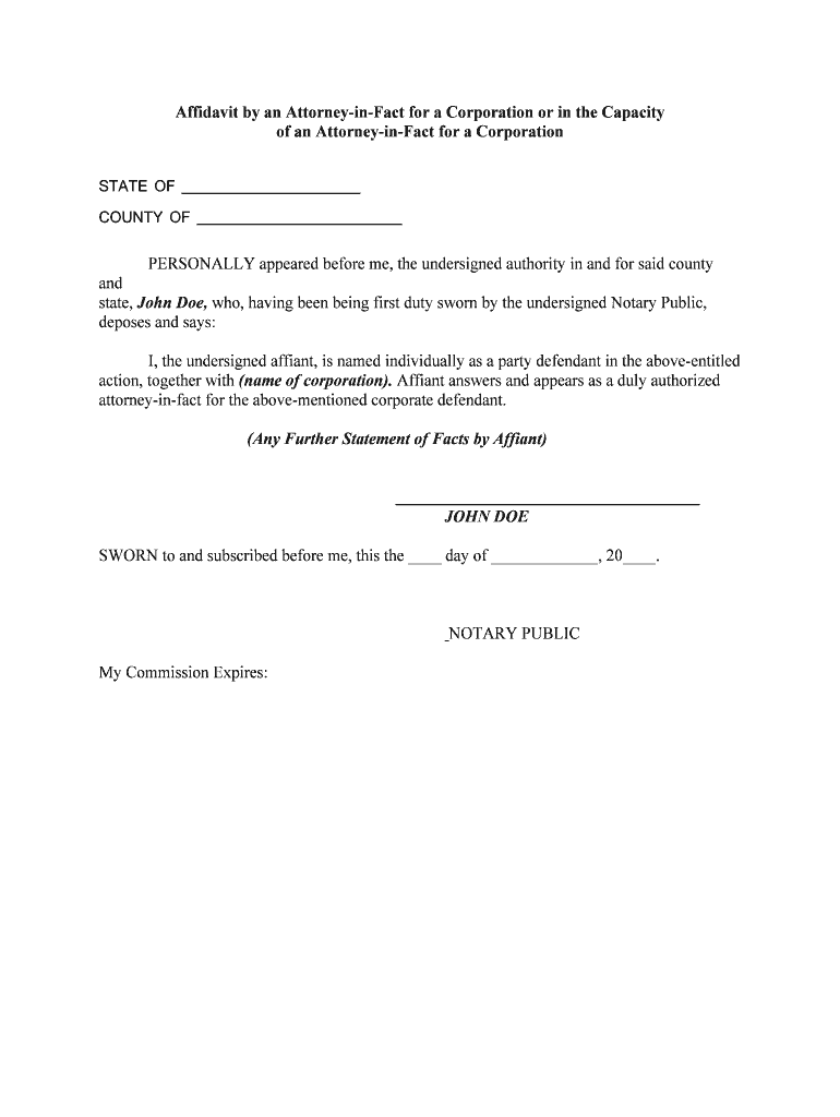 How To Close An Attorney Affidavit