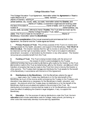 Education Trust - Fill and Sign Printable Template Online