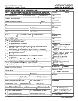 Fillable Online Form I-140 Instructions - AILA Fax Email Print - pdfFiller