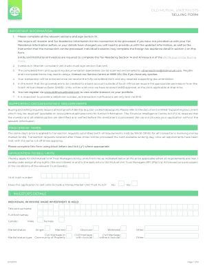 Fillable Online Selling Form English - Old Mutual - Yumpu Fax Email ...