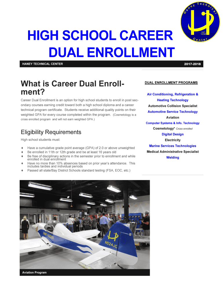 Fillable Online What is Career Dual Enrollment Fax Email Print - pdfFiller
