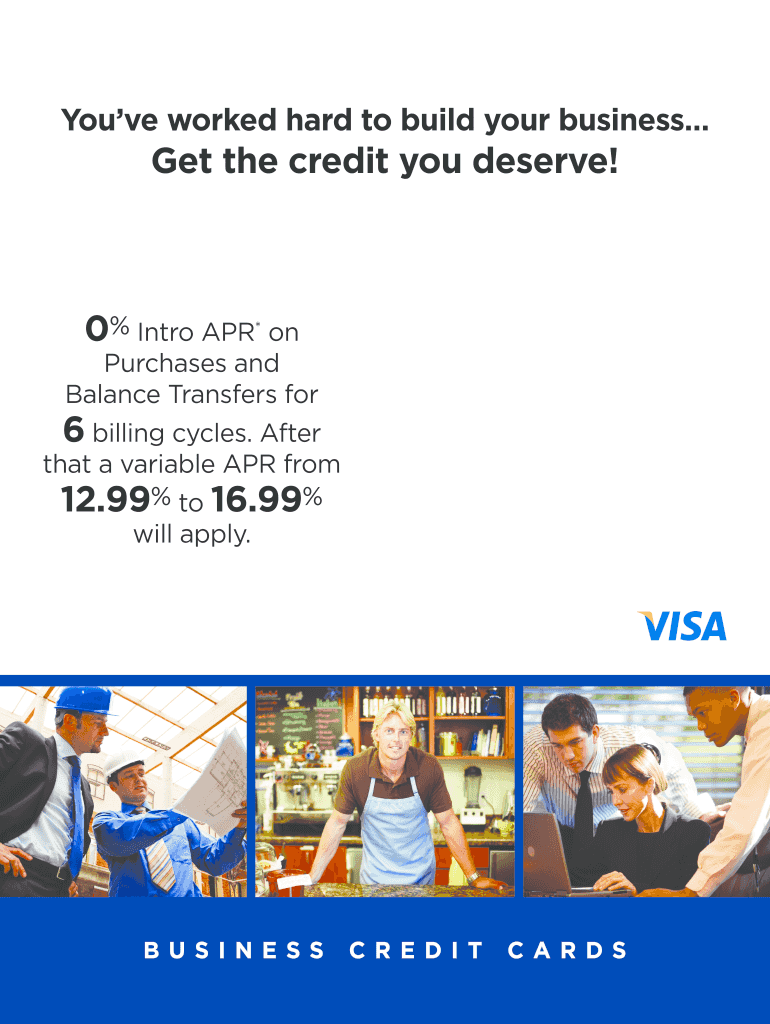 Fillable Online 0% introductory APR for the first 12 billing cycles ...