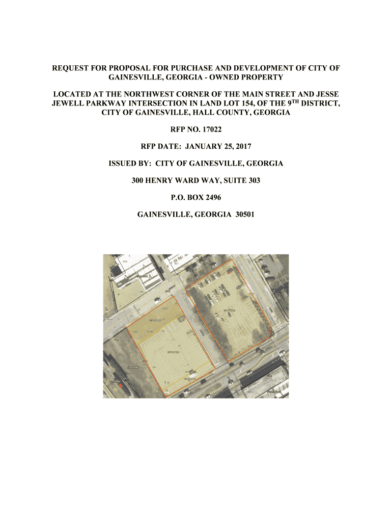 Fillable Online REQUEST FOR PROPOSAL FOR PURCHASE AND DEVELOPMENT OF ...