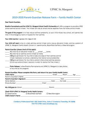 Fillable Online UPMC and The Washington Hospital Cancer Center Notice ...