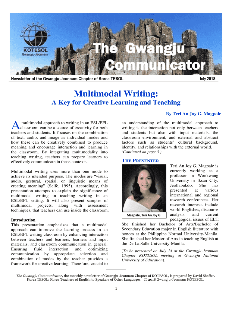 Fillable Online Multimodal Writing: Fax Email Print - pdfFiller