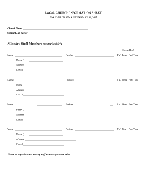 Fillable Online LCC Information Sheet - gowesleyan.org Fax Email Print ...