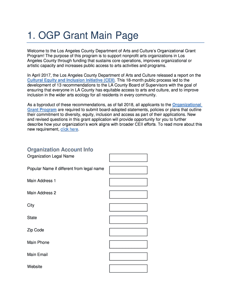 Fillable Online 2020-21 OGP Sample Application Fax Email Print - pdfFiller