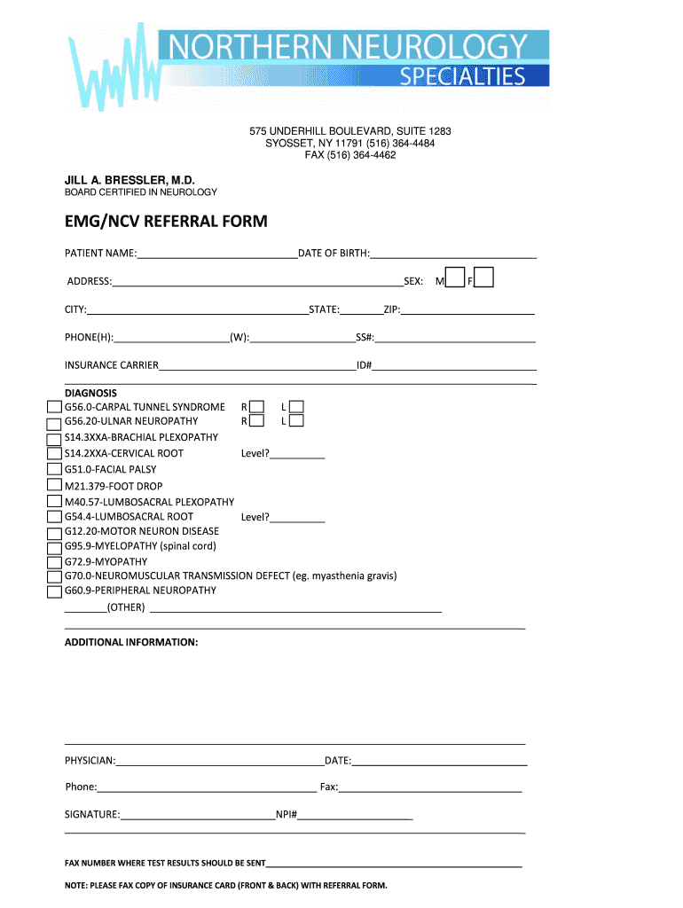 Fillable Online FREE 7+ Sample Medical Referral Forms in PDF Fax Email ...