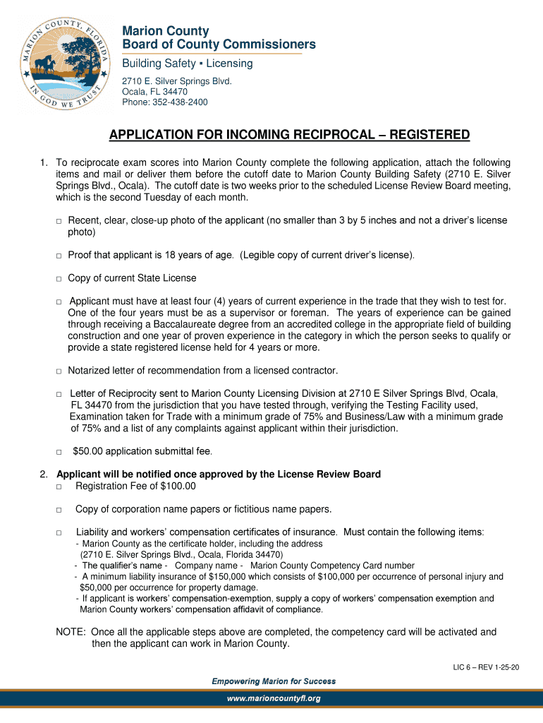 Fillable Online APPLICATION FOR REGISTER LIC Fax Email Print - pdfFiller