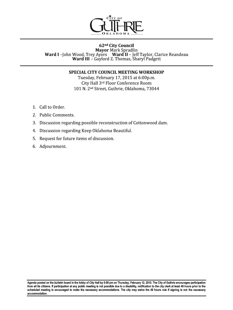 Fillable Online Mayor Mark Spradlin Fax Email Print - pdfFiller