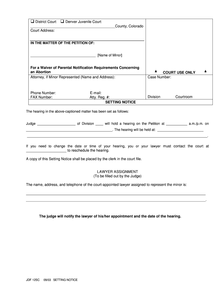 Fillable Online Allocation of Parental Responsibilities (Child Custody ...