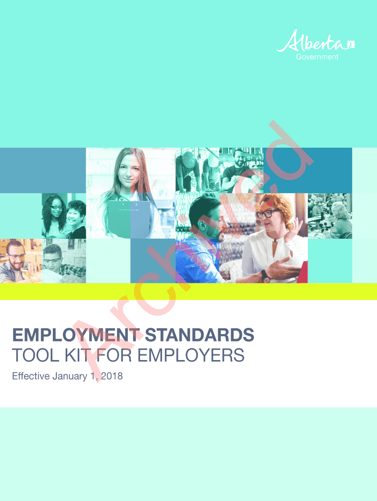 Fillable Online open alberta employment standards tool kit for ...