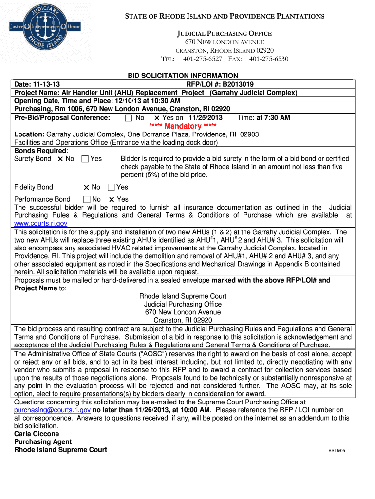 Fillable Online Garrahy Judicial Complex - Rhode Island Judiciary - RI.gov Fax Email Print ...