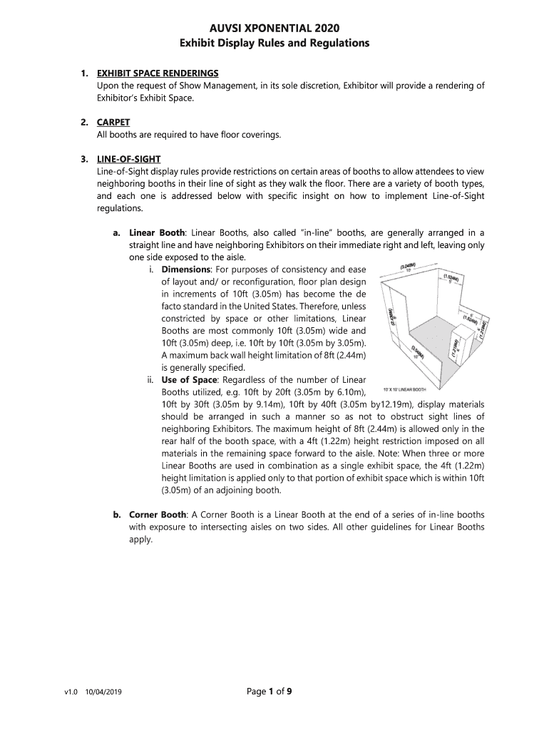 Fillable Online Exhibit Display Rules and Regulations Fax Email Print ...