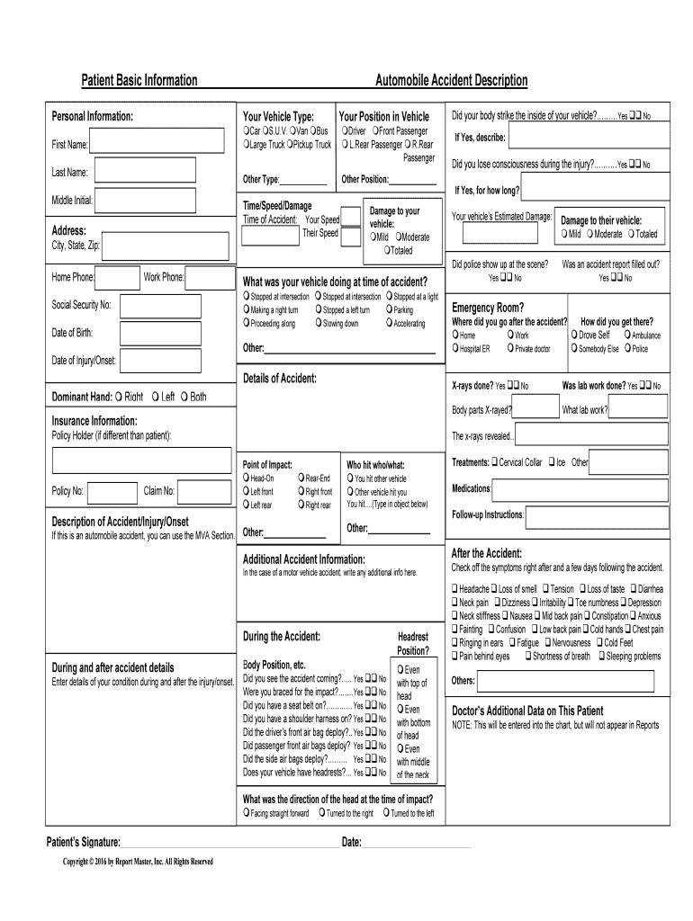 Fillable Online Patient Basic Information - Lacroix Health Center Fax ...