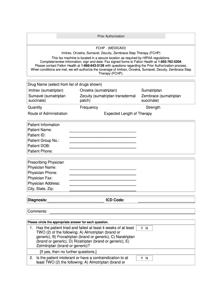 Fillable Online Technivie - Fallon Health Fax Email Print - pdfFiller