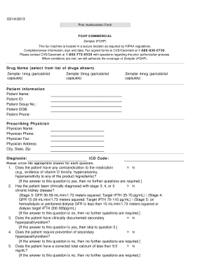 Fillable Online prior authorization form Fax Email Print - pdfFiller