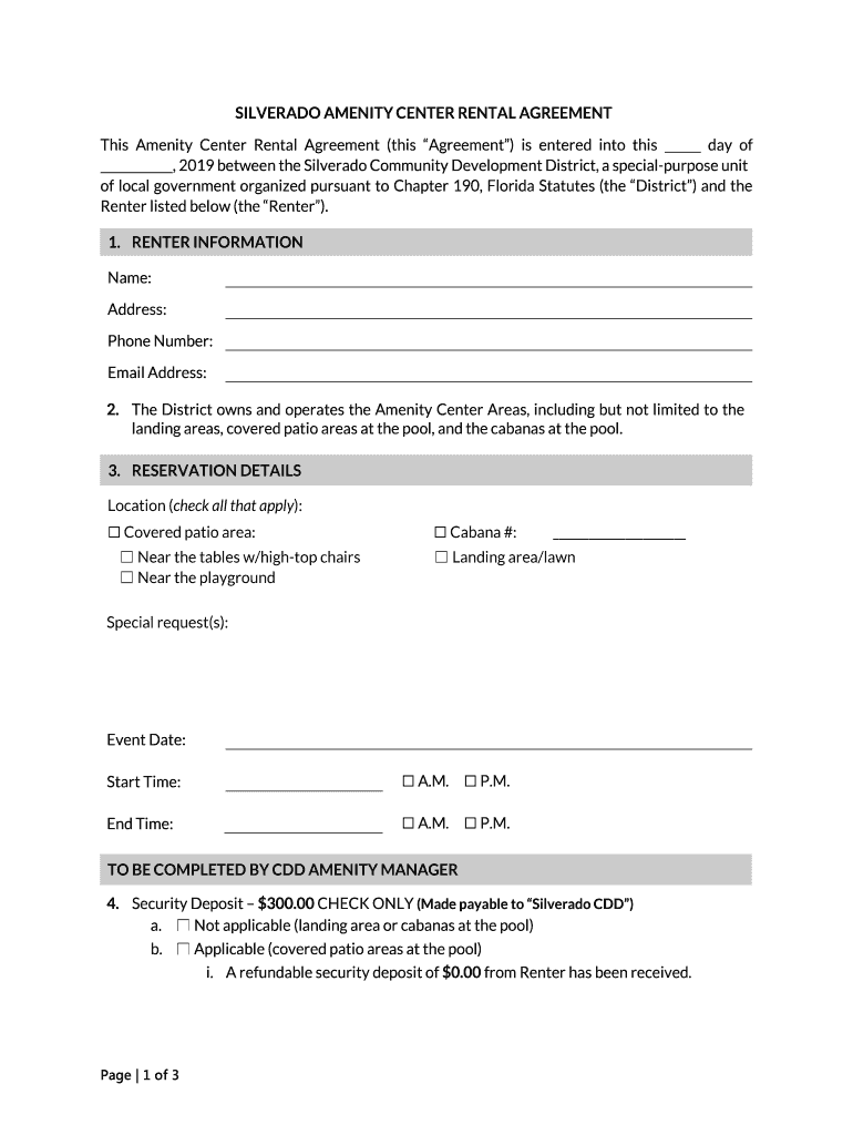 Fillable Online Event Center Rental Agreement - The Farm Events Fax ...